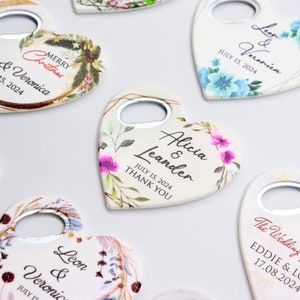 Personalized Bottle Opener Magnet Gifts, Wedding Favors Bottle Opener ...