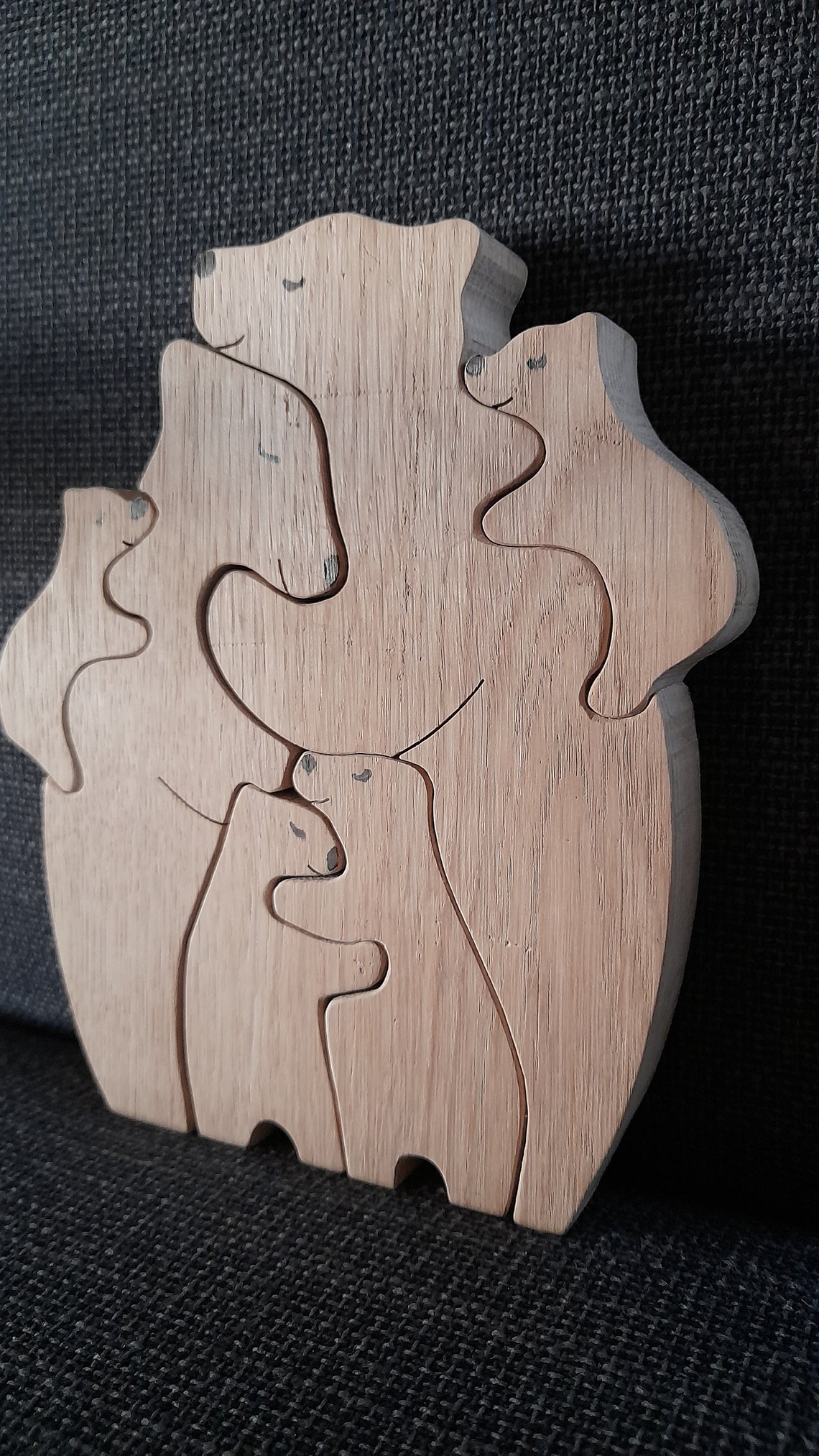 Scrollsaw Pattern, Wooden Hugging Bears, Download, Family of 2, 3, 4, 5 ...