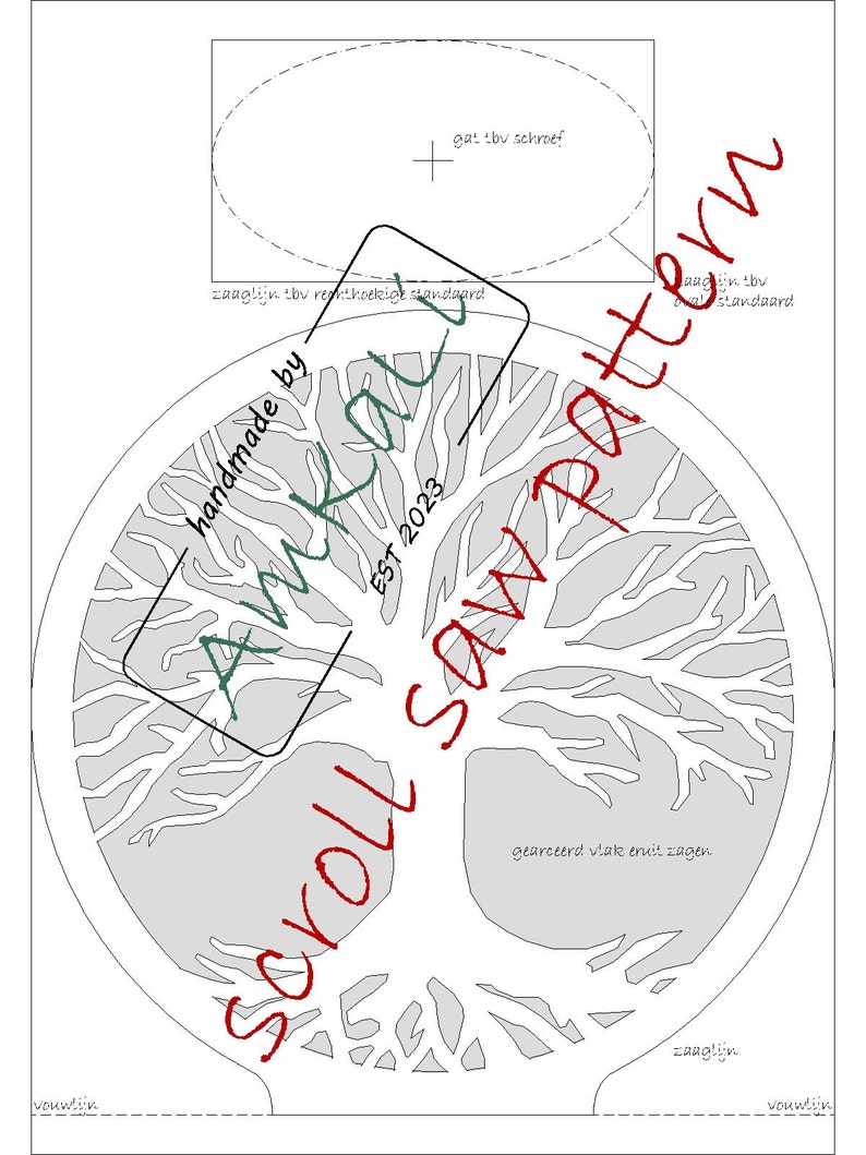Scrollsaw Pattern, Wooden Tree of Life, Wall Decoration, Download ...
