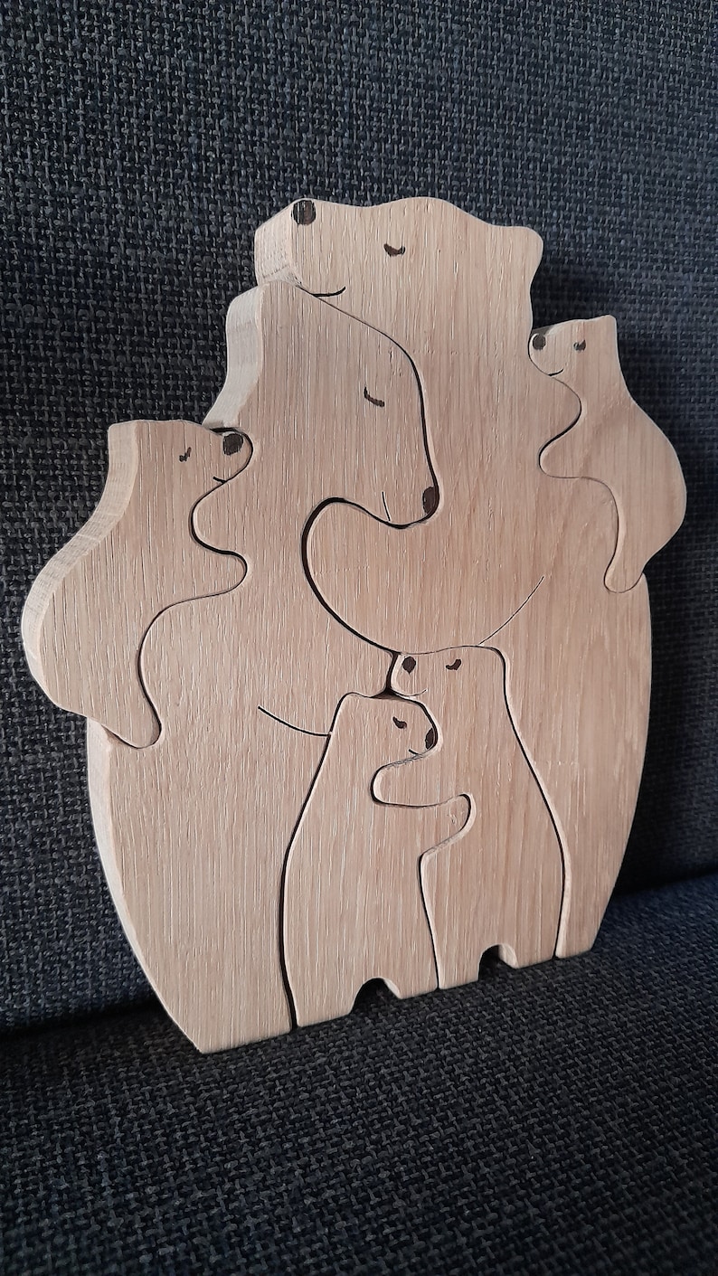 Scrollsaw Pattern, Wooden Hugging Bears, Download, Family of 2, 3, 4, 5 ...