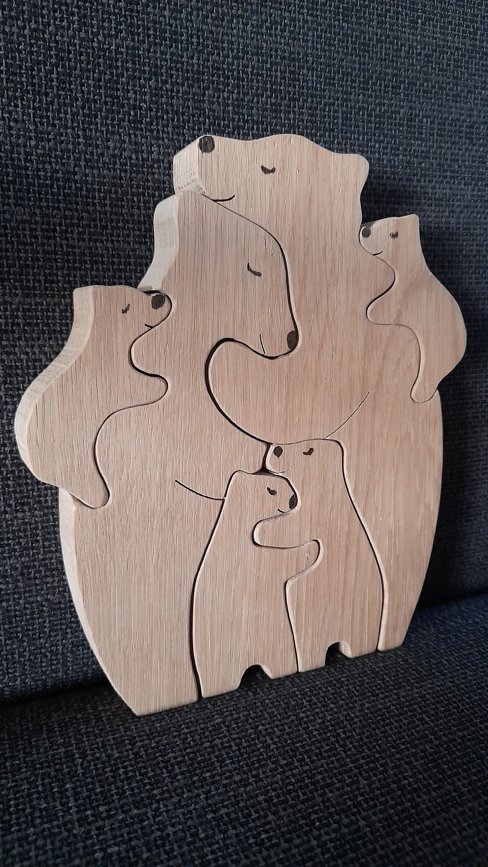 Scrollsaw Pattern, Wooden Hugging Bears, Download, Family of 2, 3, 4, 5 ...