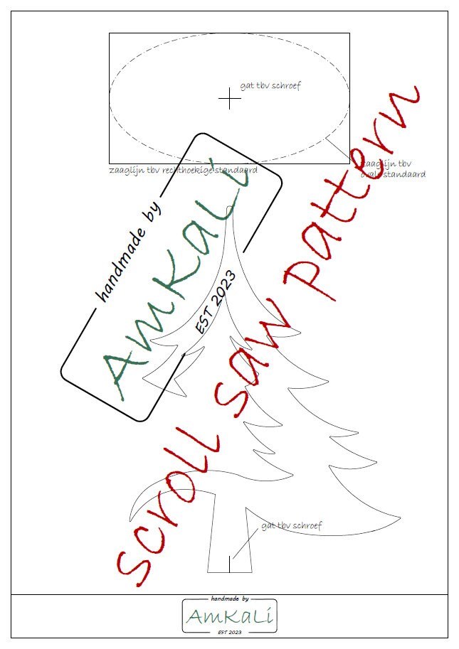 Scrollsaw Pattern, Wooden Decoration Tree, Christmas, Pdf File - Etsy