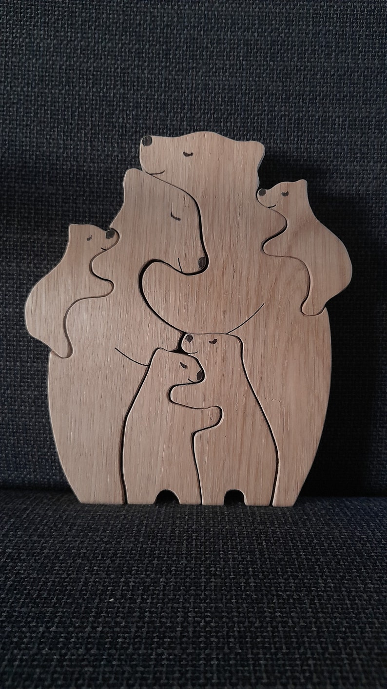 Scrollsaw Pattern, Wooden Hugging Bears, Download, Family of 2, 3, 4, 5 ...