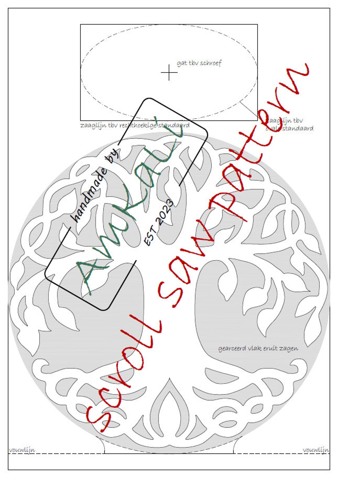 Scrollsaw Pattern, Wooden Tree of Life, Keltic, Wall Decoration ...