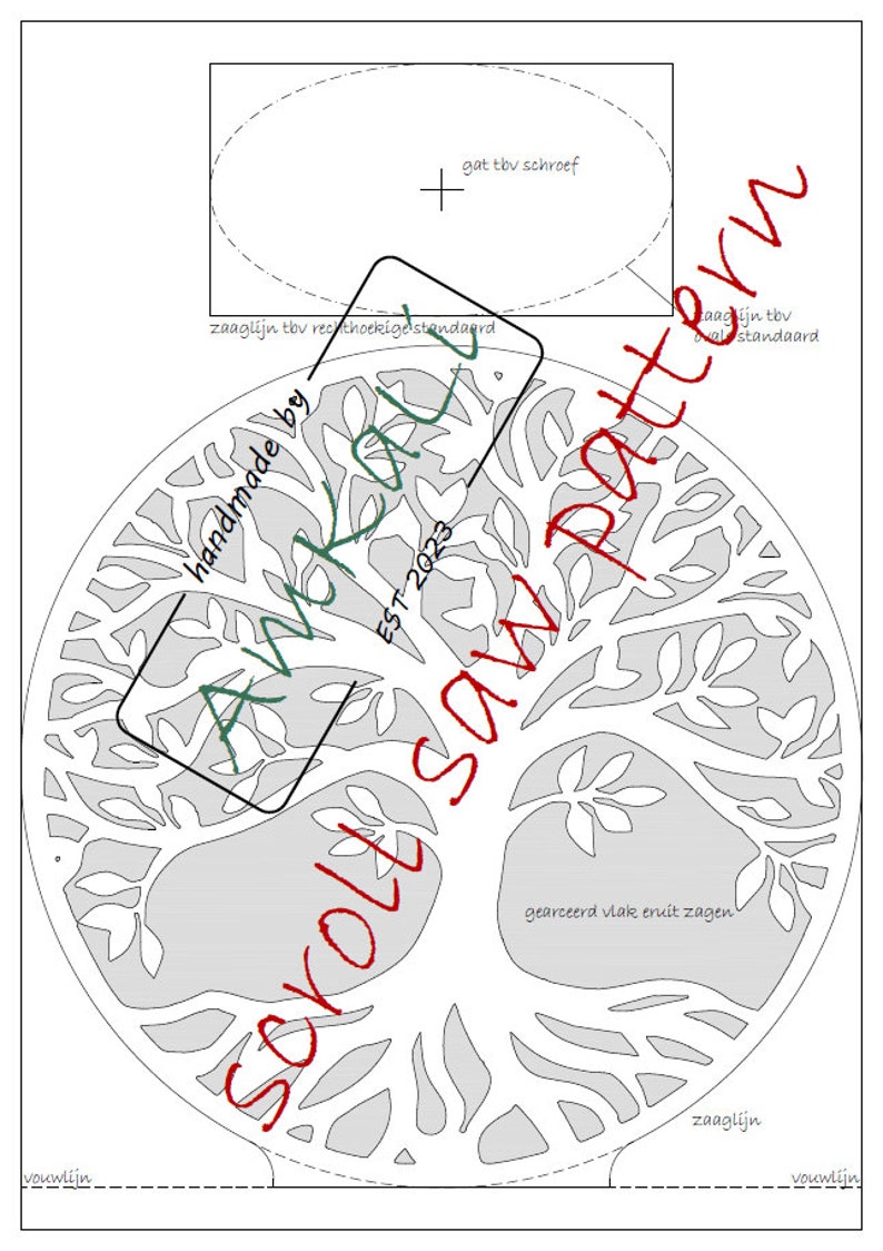 Scrollsaw Pattern, Wooden Tree of Life, Wall Decoration, Download ...