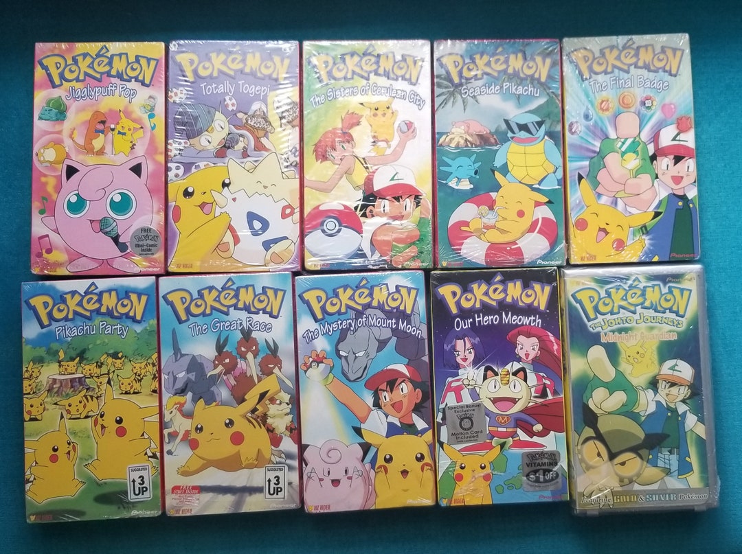 Pokemon Series Set of 10 VHS sealed - Etsy