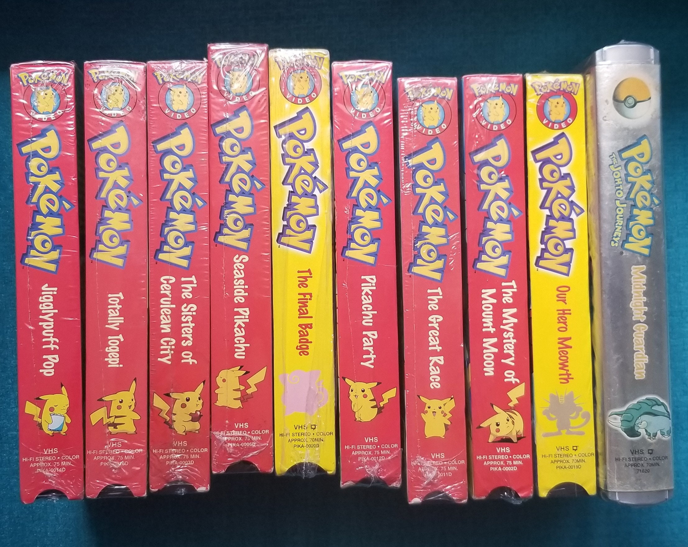 Pokemon Series Set of 10 VHS sealed - Etsy Australia
