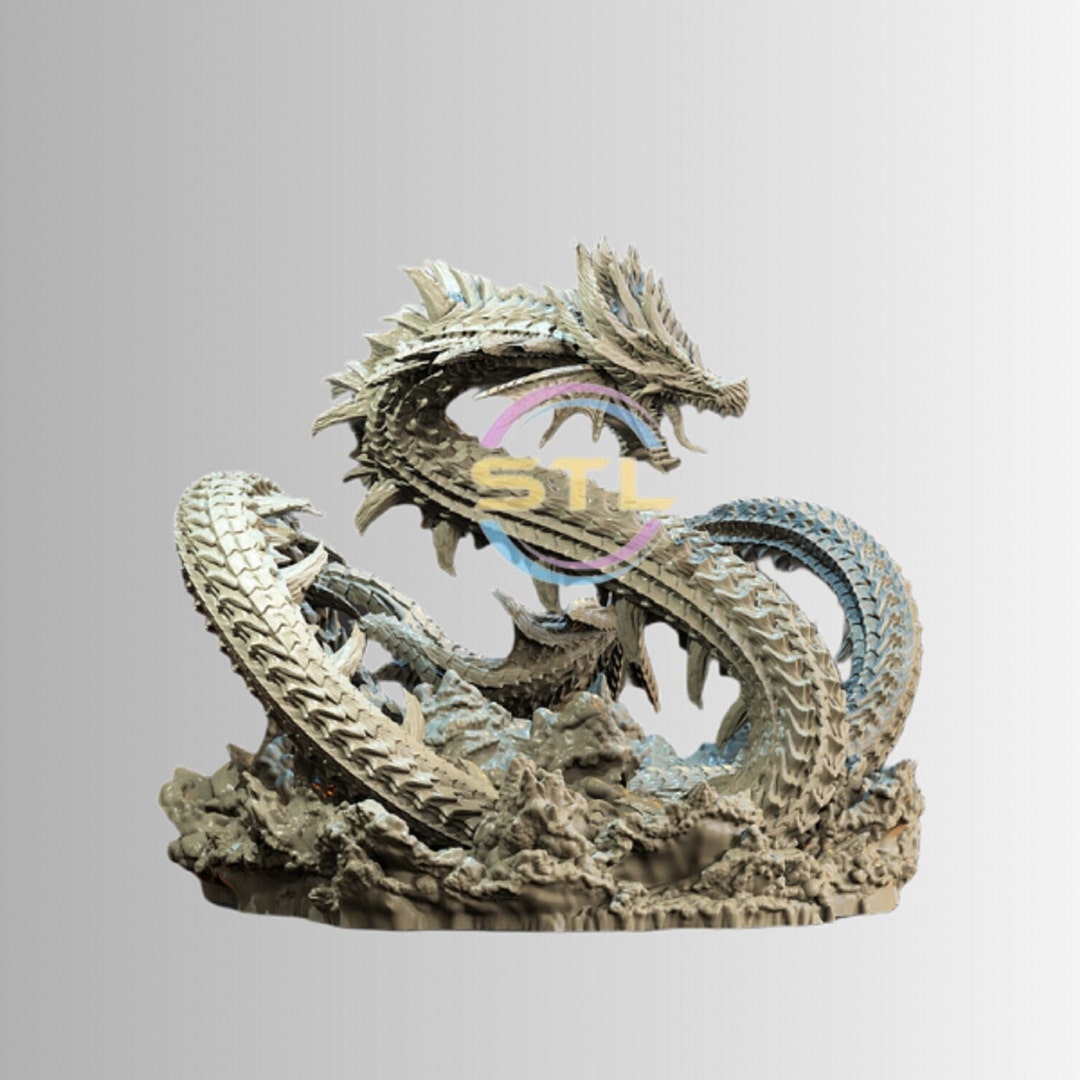 Leviathan STL, 3D Digital Printing STL File for 3D Printers, 3D Model ...