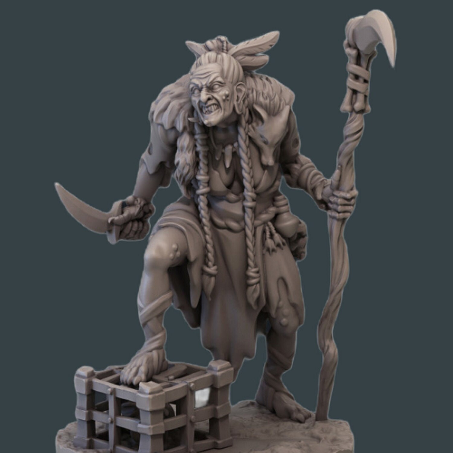 Wicked Witch STL, 3D Digital Printing STL File for 3D Printers, 3D ...