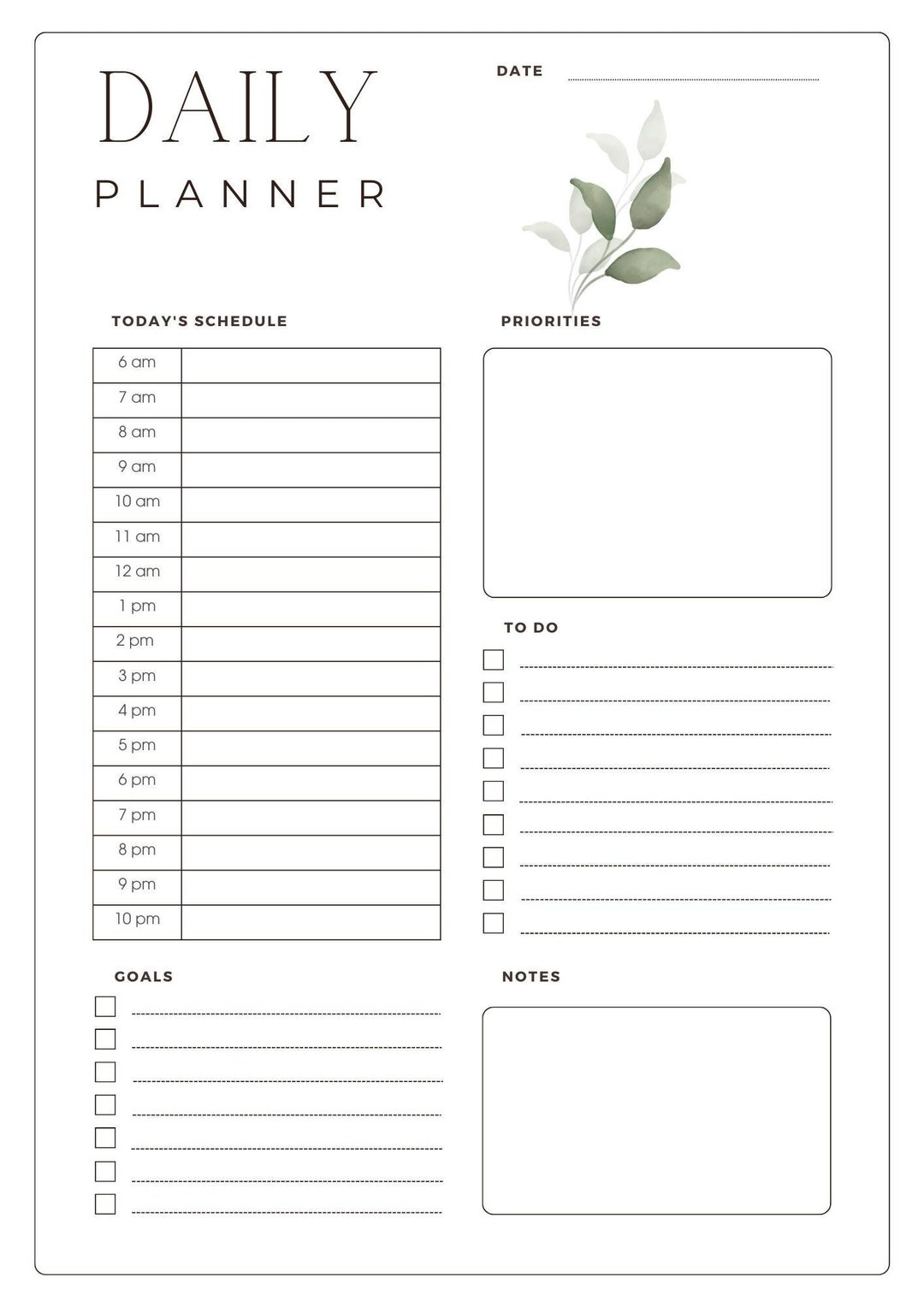 Daily Planner - Etsy