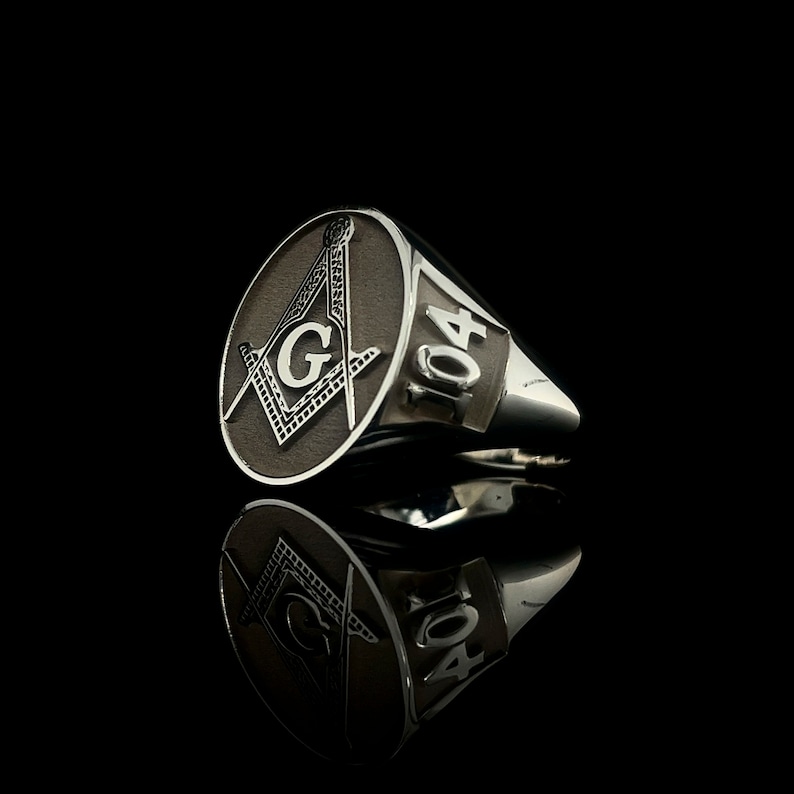 Masonic Rings With Lodge Number, Freemason Ring, Masonic Rings, Master ...