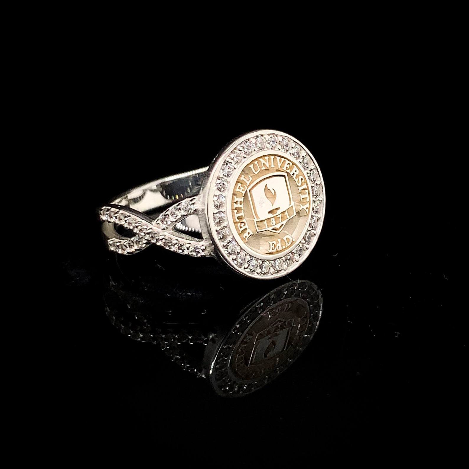 Solid Gold College Class Rings Womens Class Ring Gold Etsy