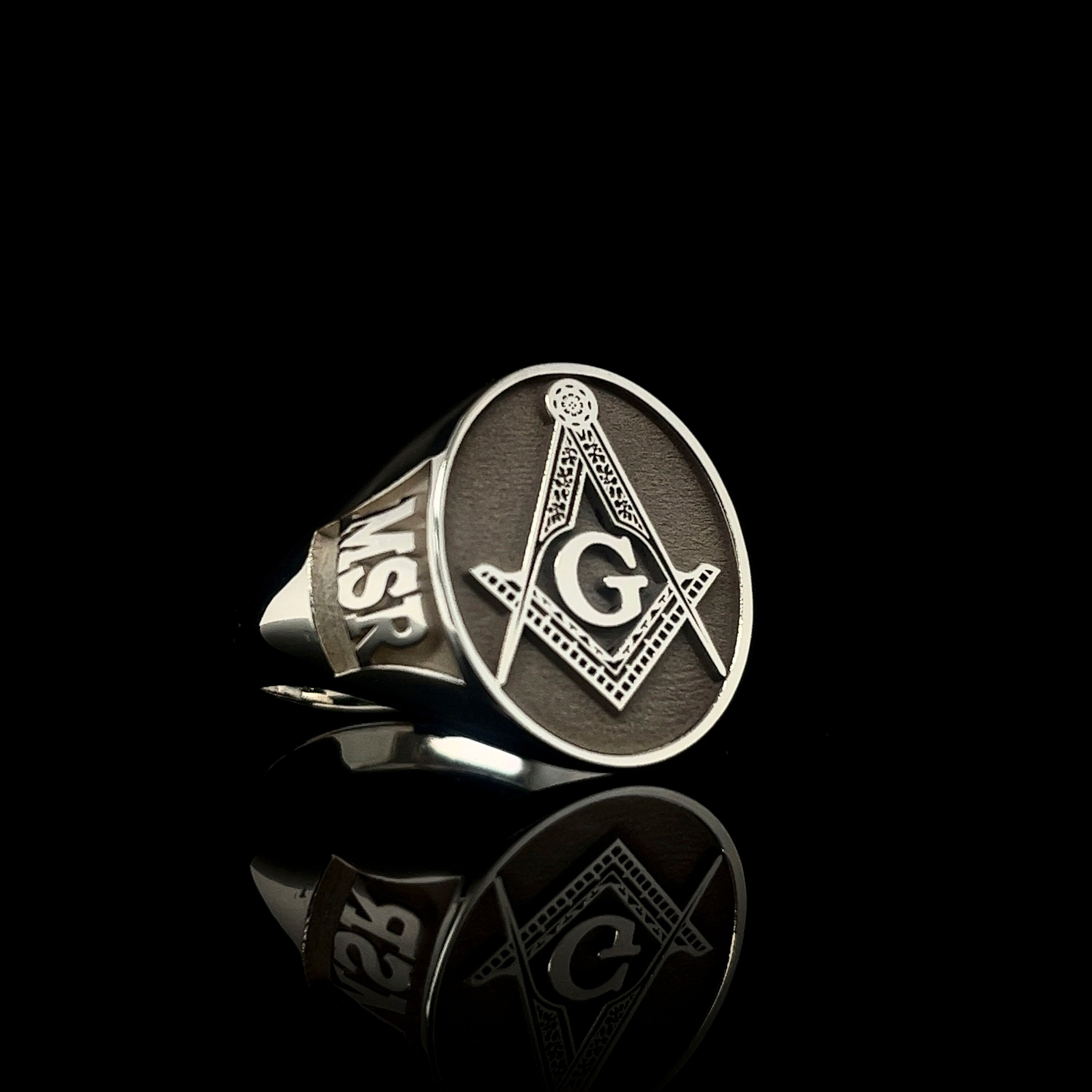 Masonic Rings With Lodge Number, Freemason Ring, Masonic Rings, Master ...