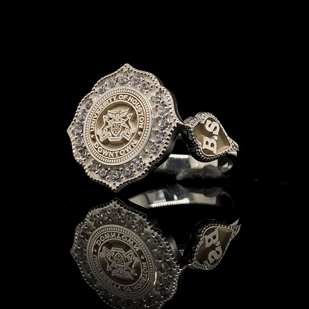 Solid Gold College Class Rings, Women's Class Ring, Gold Graduation ...