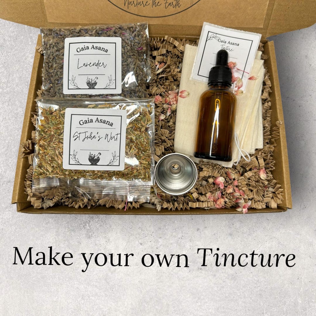 DIY Herbal Tincture Kit Remedy Kit for Beginners Herbalism Natural ...