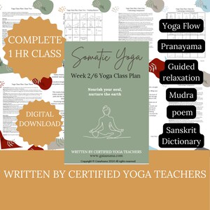 Yoga Teacher Class Complete Somatic Yoga Digital Download Practise ...