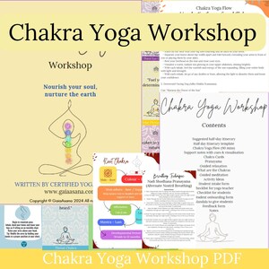Chakra Yoga Workshop Script Complete Yoga Package Digital Download ...