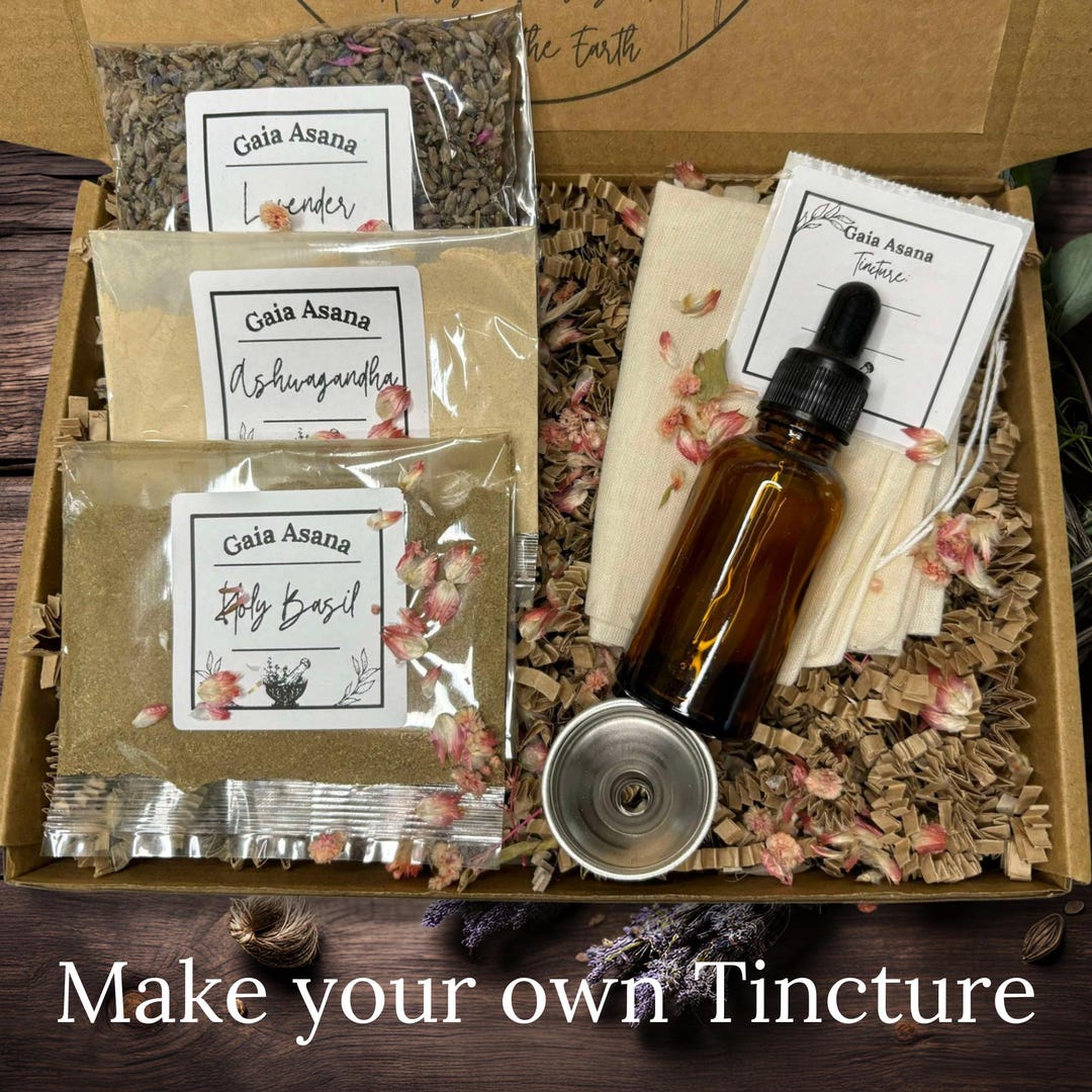 DIY Herbal Tincture Kit Remedy Kit for Beginners Herbalism Natural ...