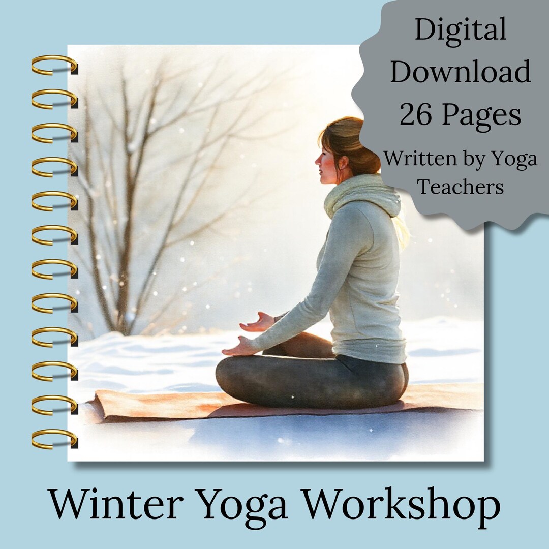 Winter Yoga Workshop Digital Download Yoga Sequence Cards Deck Yoga ...