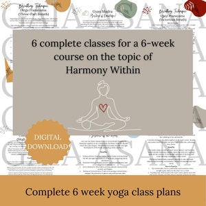 Yoga Teacher Class Complete Yoga Digital Download Practise Cards Full ...