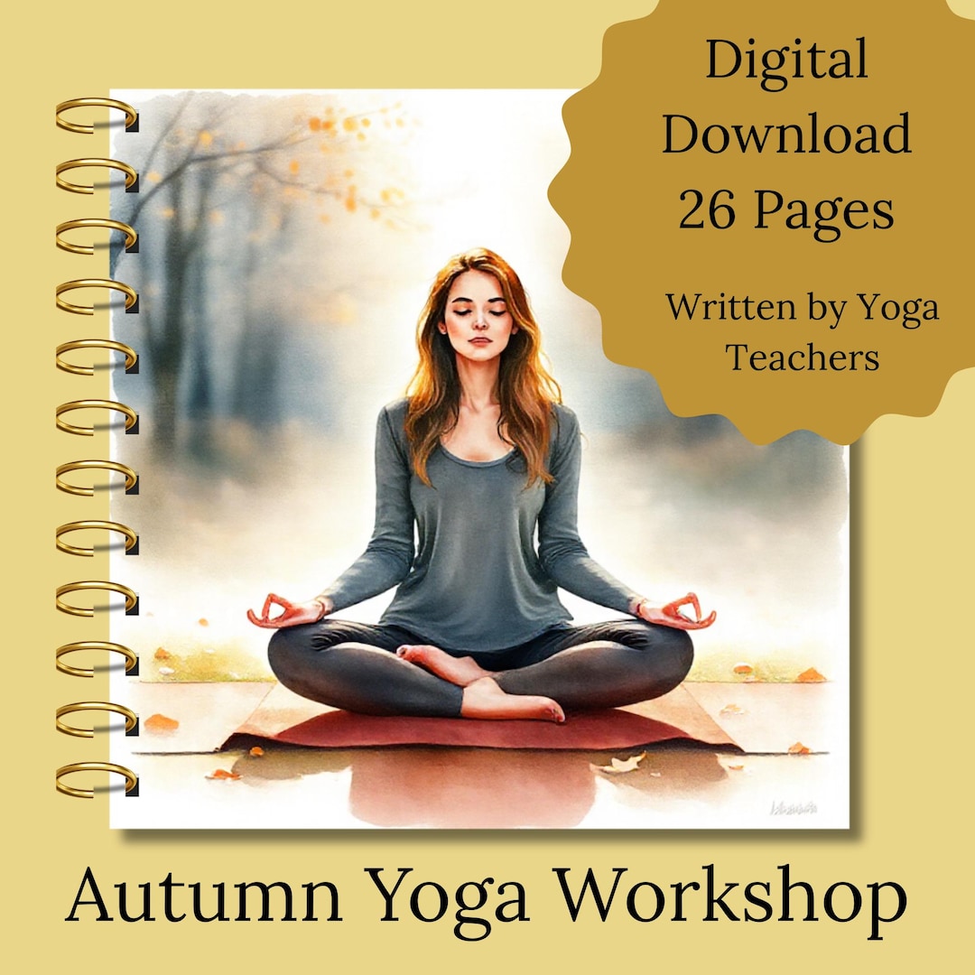 Autumn Yoga Workshop Digital Download Yoga Sequence Cards Deck Yoga ...