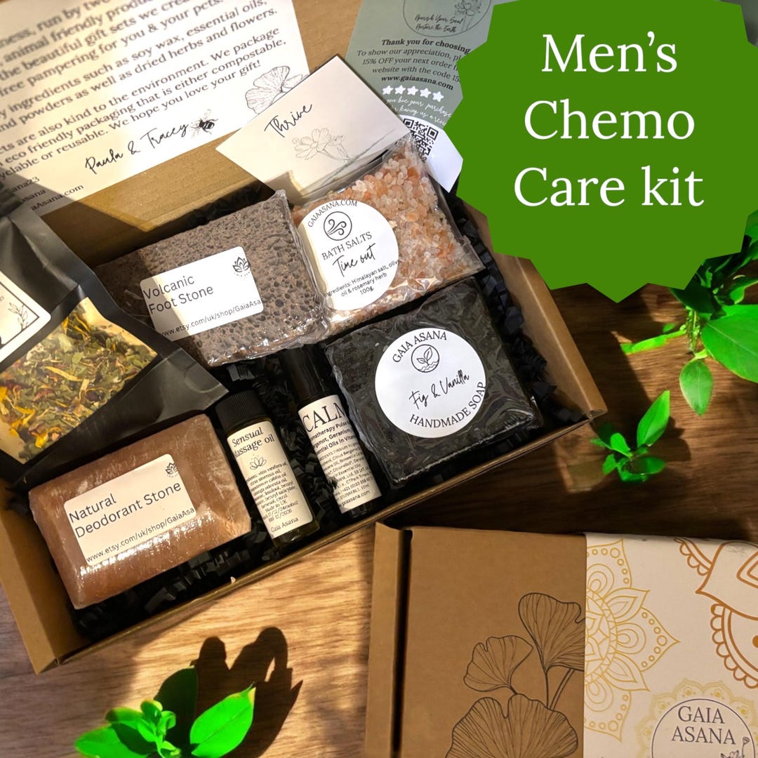 Chemo Care Package for Men Gift Cancer Care Kit Get Well Soon Wellness ...