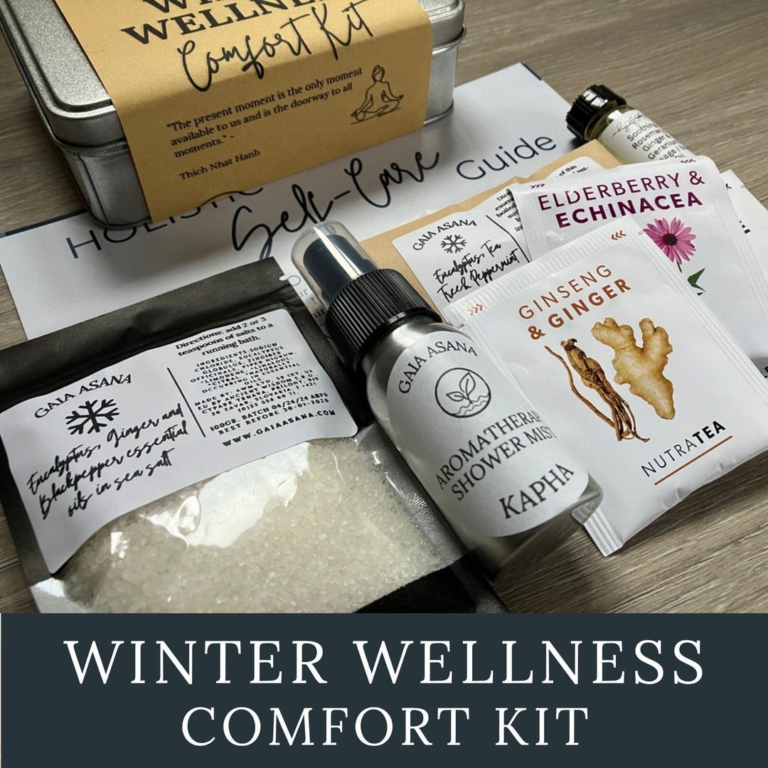 Winter Wellness Comfort Box Soothing Self-care Pamper Gift Tin Herbal ...