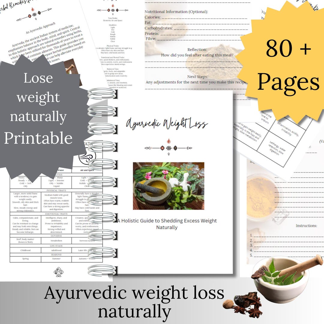 Ayurveda Weight Loss Natural Medicinal Remedies Diet Digital Pdf Lose ...