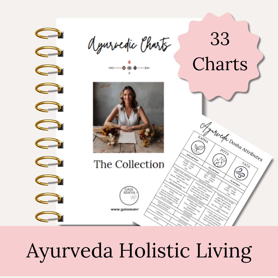 Ayurveda Daily Charts Natural Life Ayurvedic Guide Digital Pdf Natural ...