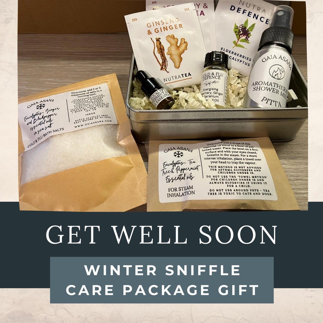 Get Well Soon Gift Feel Better Gift Get Better Soon Care Package Cold ...