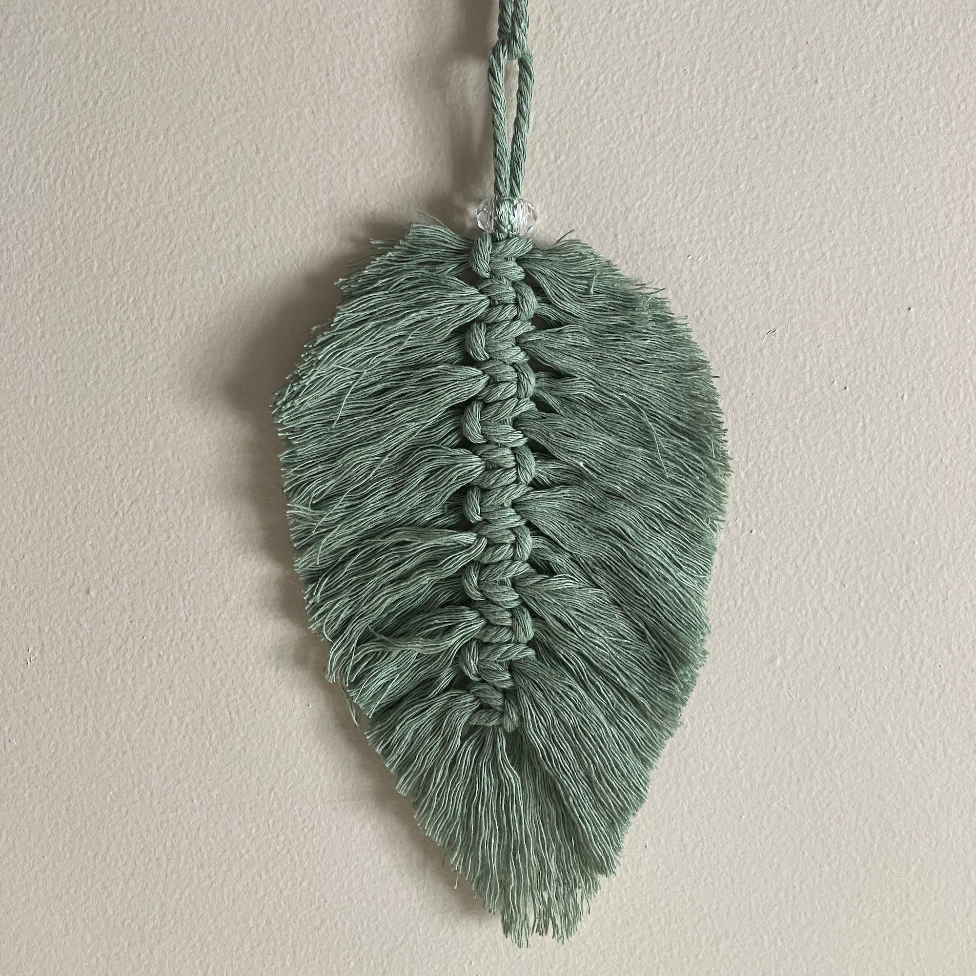 DIY Macrame Leaf Kit Diy Macrame Leaves Homemade Macrame Wall Hanging ...