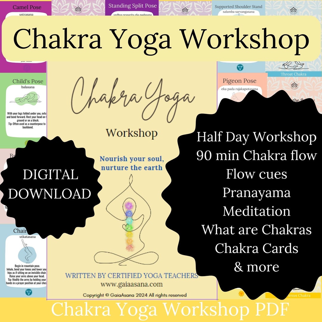 Chakra Yoga Workshop Script Complete Yoga Package Digital Download ...