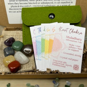 Chakra Healing Gift Set for Her Chakra Stones Gift Box for Spiritual ...