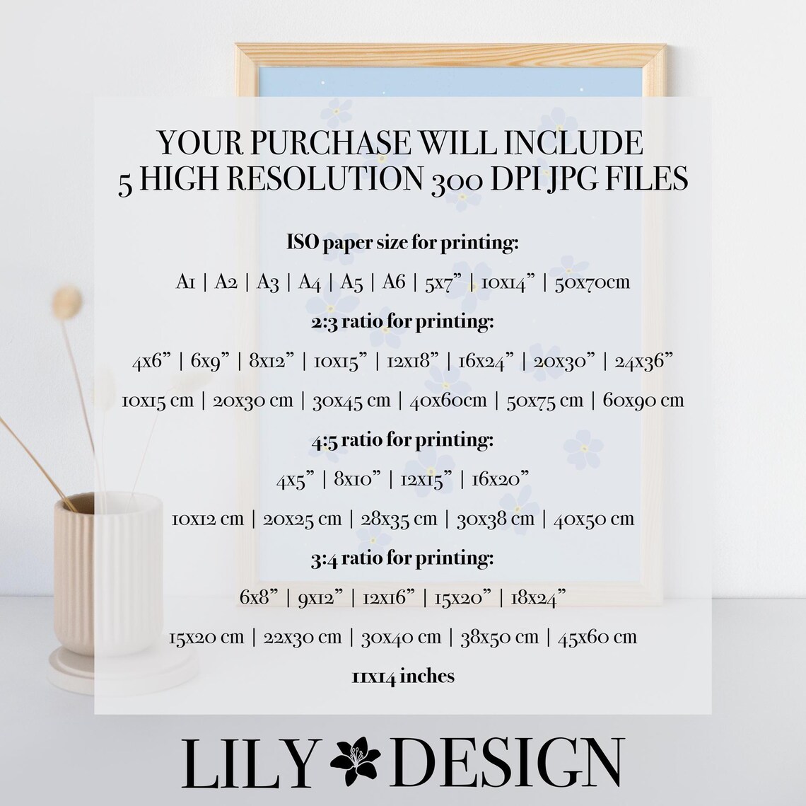 Pastel Blue Forget Me Not Printable Art Print, Flower Art Print, Flower ...