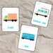 Colorful Vehicles Vocabulary Flashcards - Digital Download, Printable ...