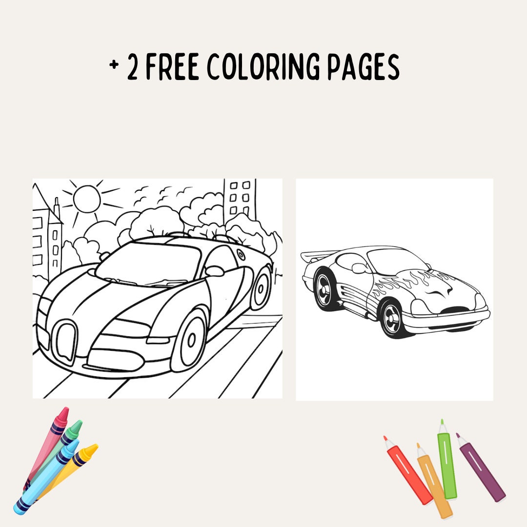 Colorful Vehicles Vocabulary Flashcards Digital Download - Etsy