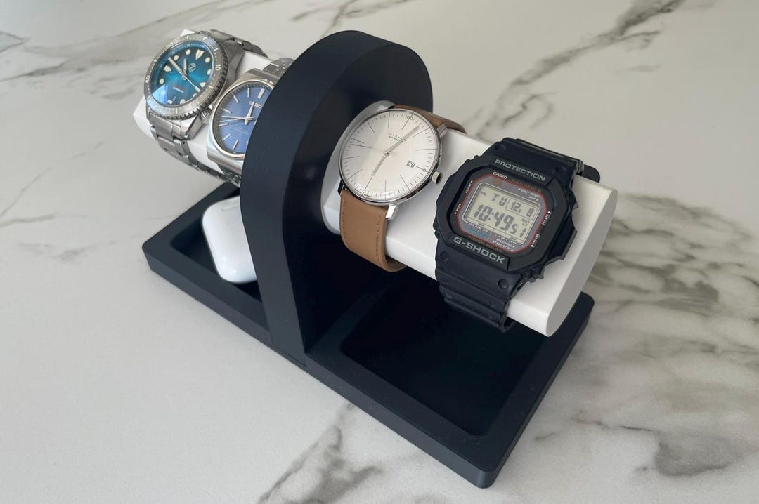Modern Watch Holder | 3D Printed Stand for 4 Watches | Minimalist ...