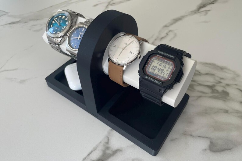 Modern Watch Holder | 3D Printed Stand for 4 Watches | Minimalist ...