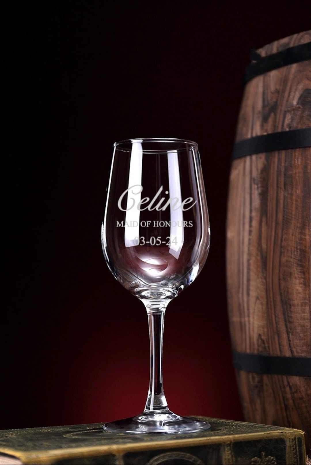 ENGRAVED PERSONALISED WINE Glasses|bridesmaid Gift|bridesmaid Gift ...