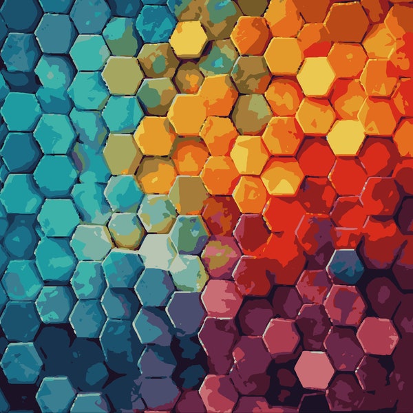 Honeycomb Paint - Etsy