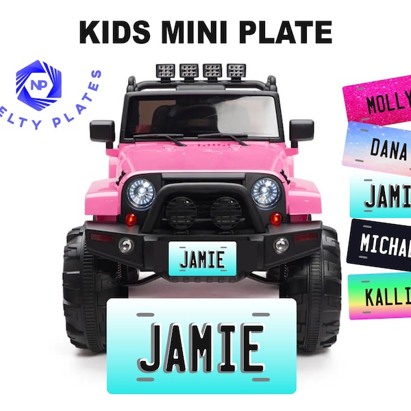 Mini License Plate Kids Car - Etsy