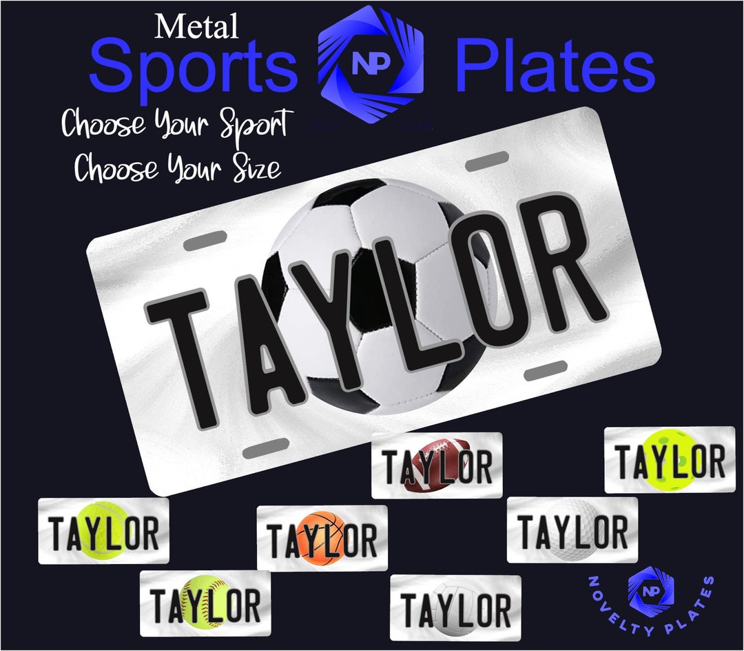 Custom Sports License Plate, Choose Your Sport Gift, Team Sport Gift ...