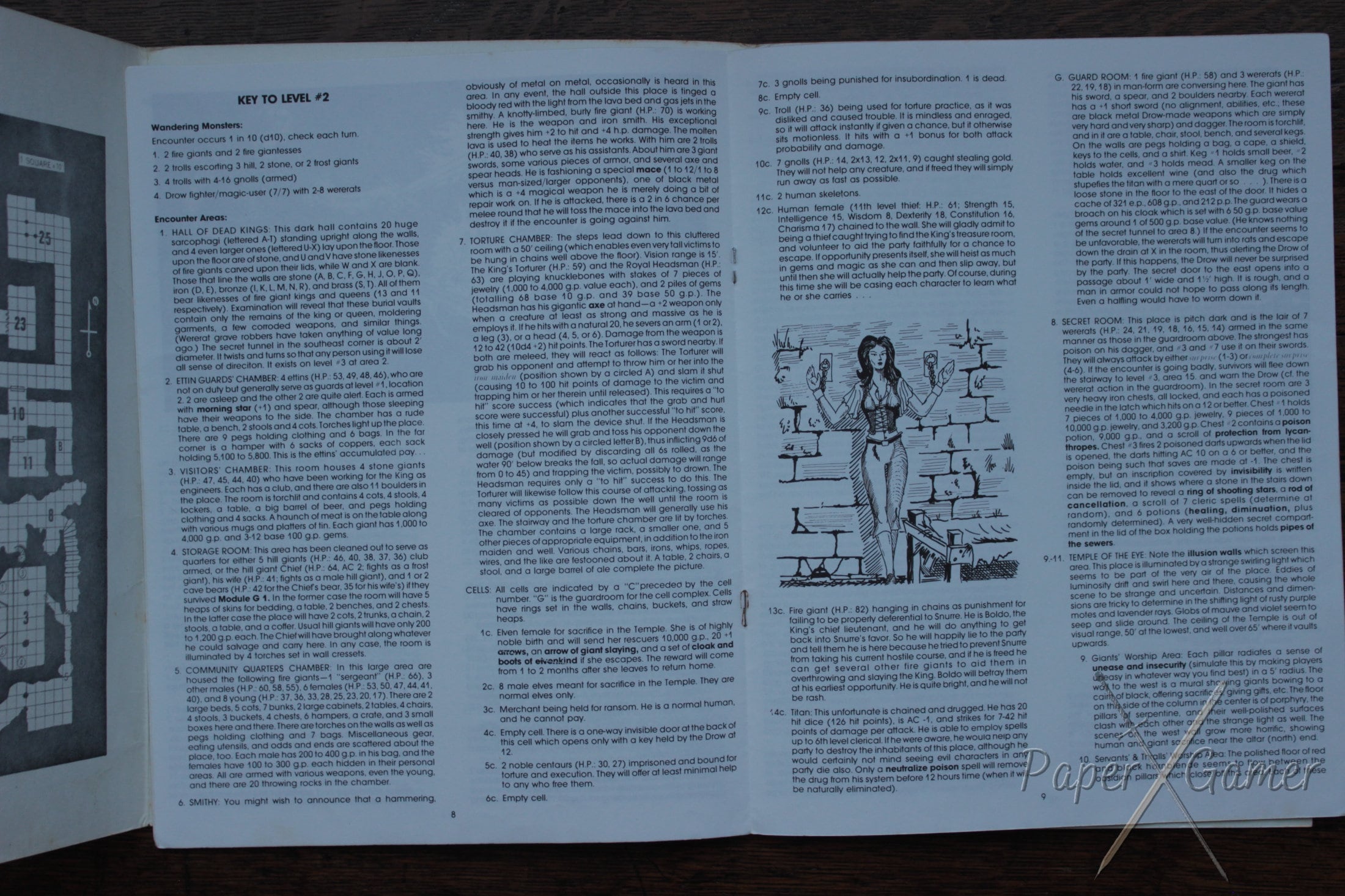 Hall of the Fire Giant King GW Print Module AD&D 1st Edition TSR G3 ...