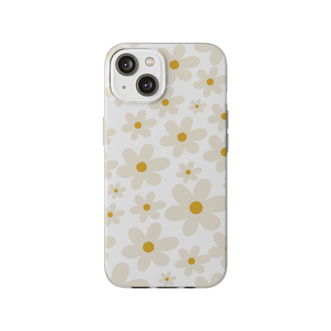 Floral Daisy Print Flexi Phone Case Apple Iphone, Google Phone, Samsung ...