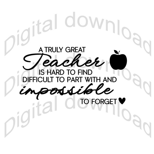 A Truly Amazing Teacher is Hard to Find Difficult to Part With and ...