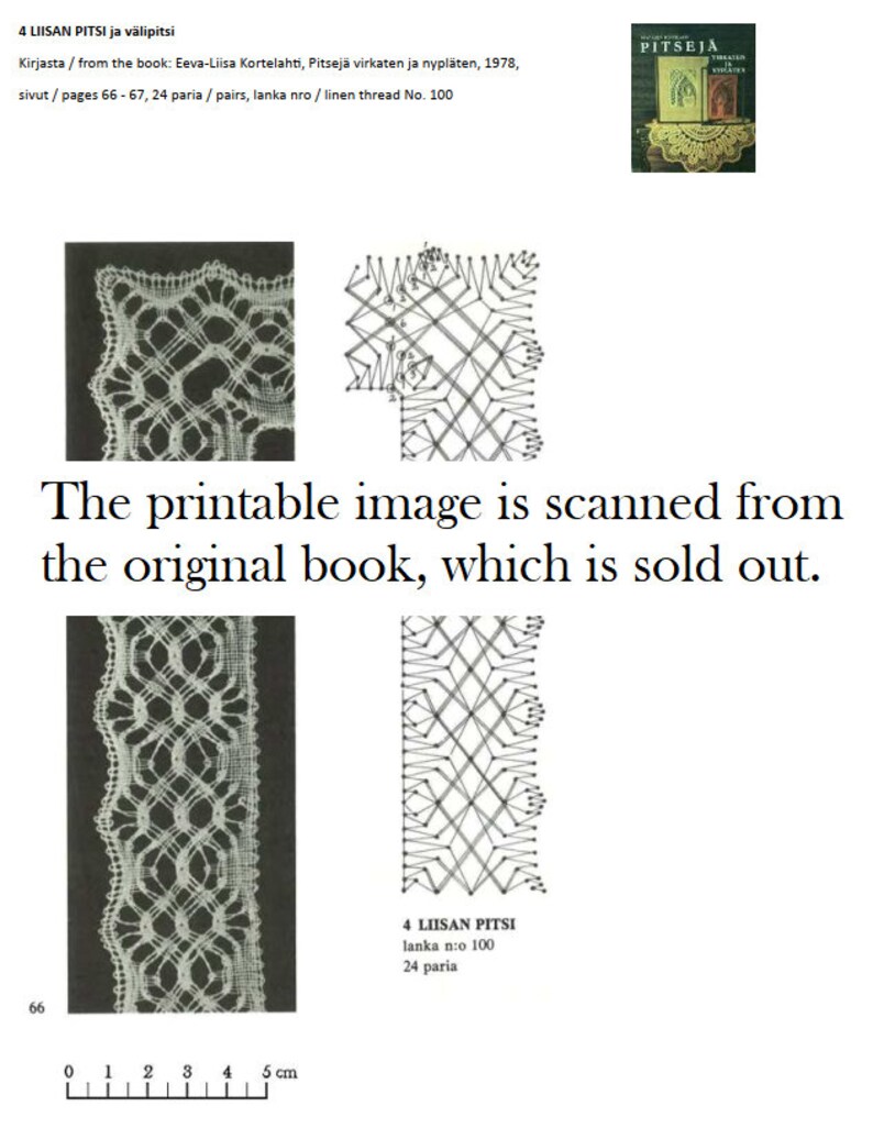 Bobbin Lace, Pricking, Liisan Pitsit - Etsy