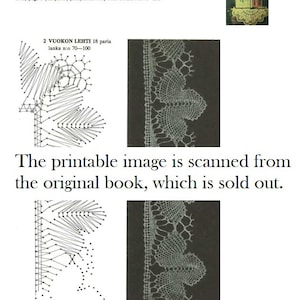 Bobbin Lace, Pricking, Vuokonlehti - Etsy