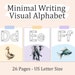 Animal Alphabet Tracing Posters: Minimal Classroom Decor (digital ...