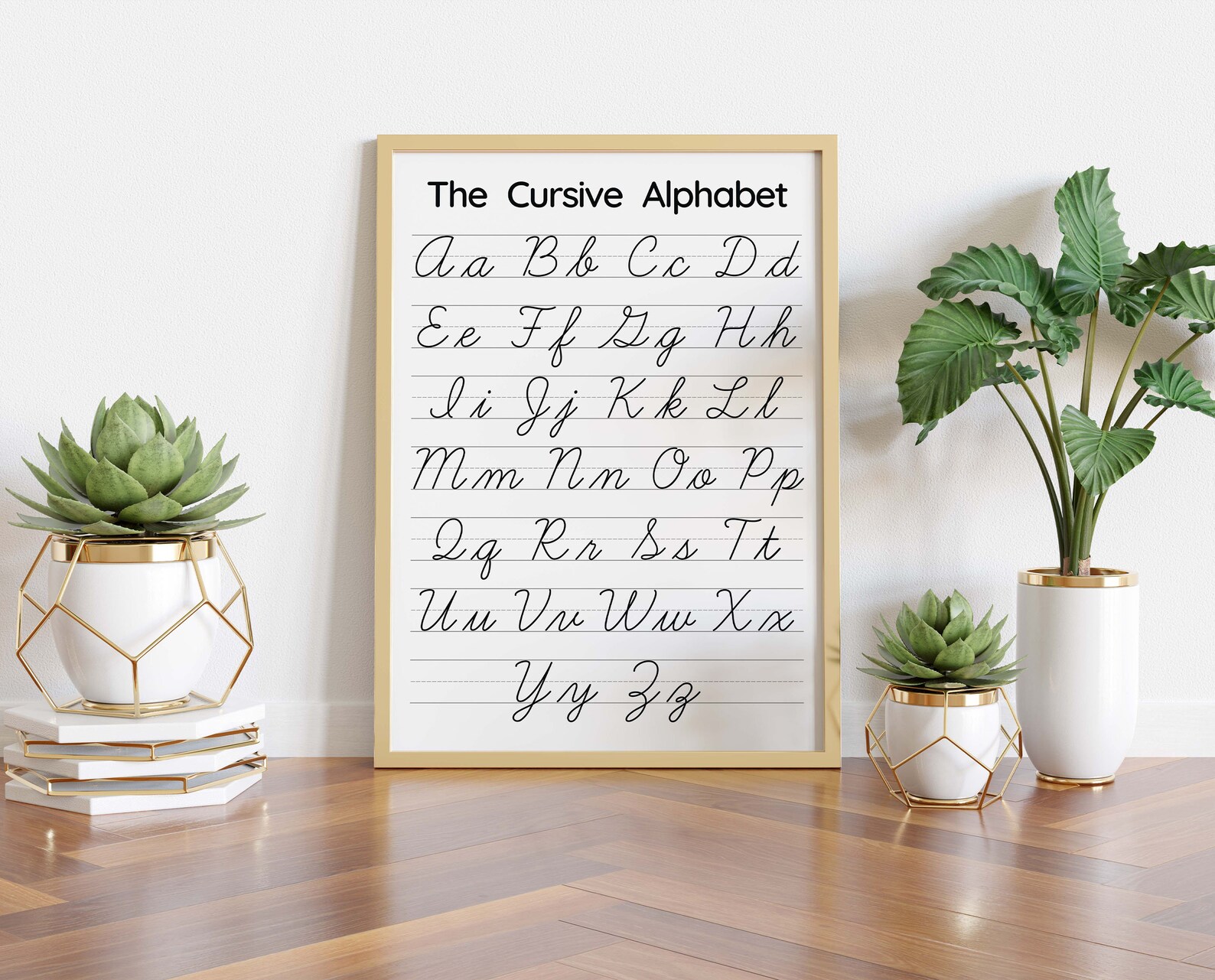 Cursive Alphabet Poster: Handwriting Chart (digital Download) - Etsy
