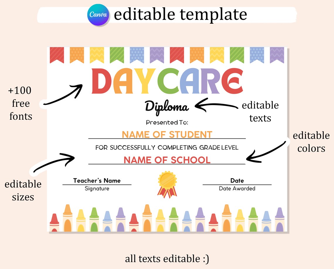 Editable Preschool Moving up Certificate, Prek Moving up Certificate ...